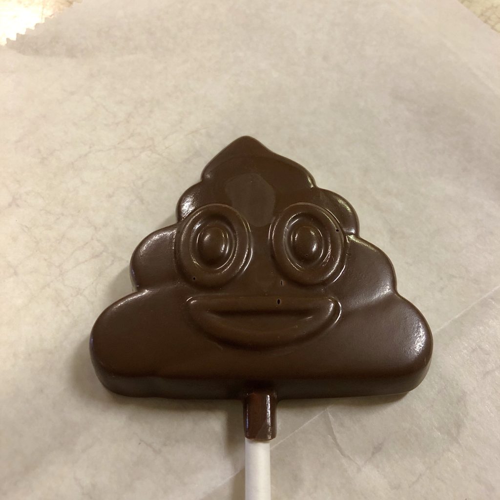 Poop Emoji Pop (Milk Chocolate) – 1oz – Callies Candy Kitchen